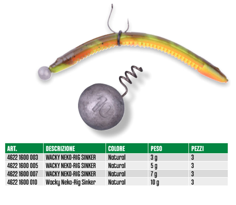 PIKE FIGHTER WACKY NEKO RIG SINKER - SPRO